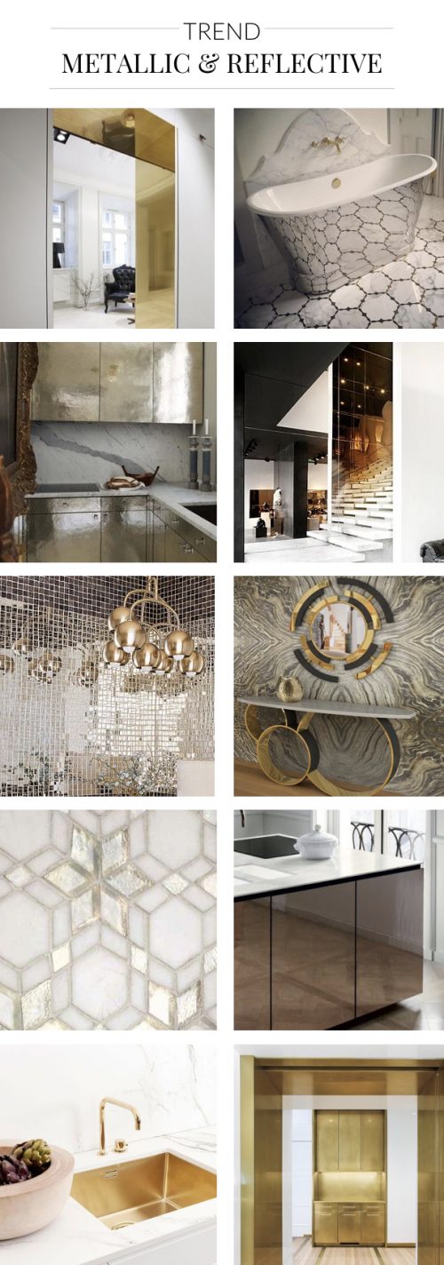 10 Metallic & Reflective Trends For Your Home | Pulp Design Studios
