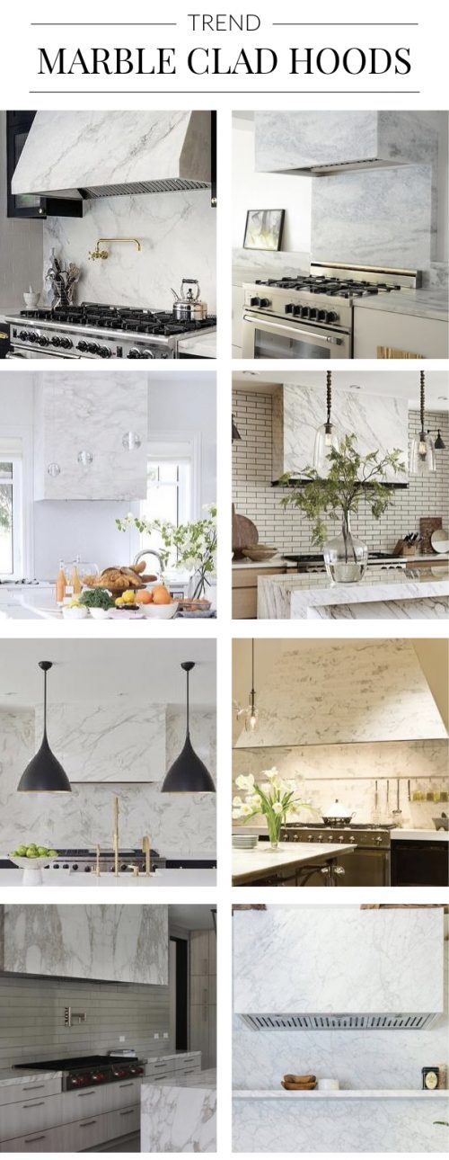 Interior Design Trend: Marble Clad Hoods | Pulp Design Studios