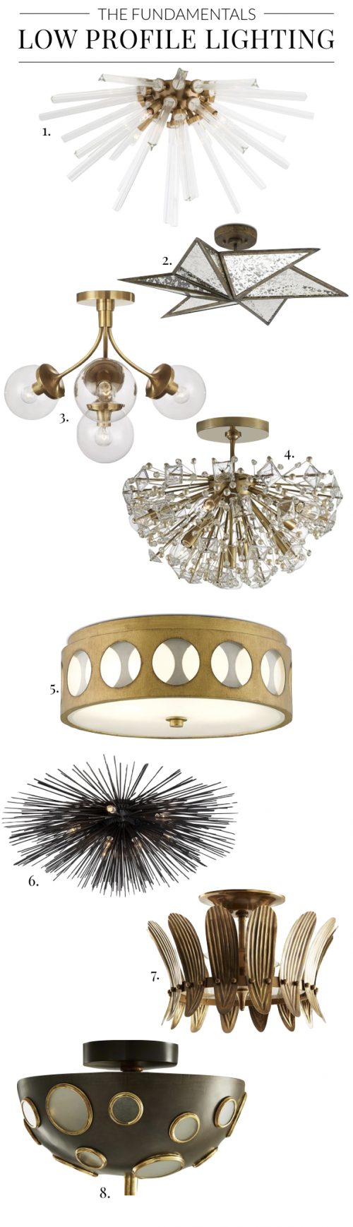 The Best Low Profile Statement Light Fixtures | Pulp Design Studios